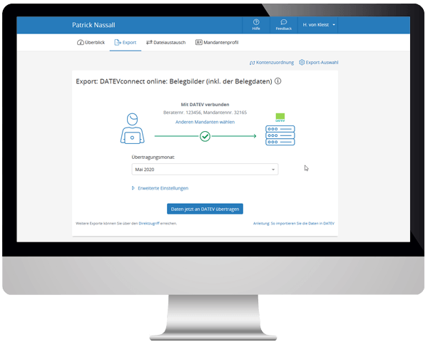 DATEV Datenübertragung Steuerberater - Lexware Office